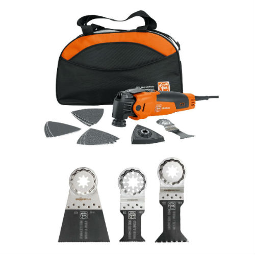 Fein MultiMaster Start Q in carry bag FMM350QSL With 3 Pack E-Cut Saw ...