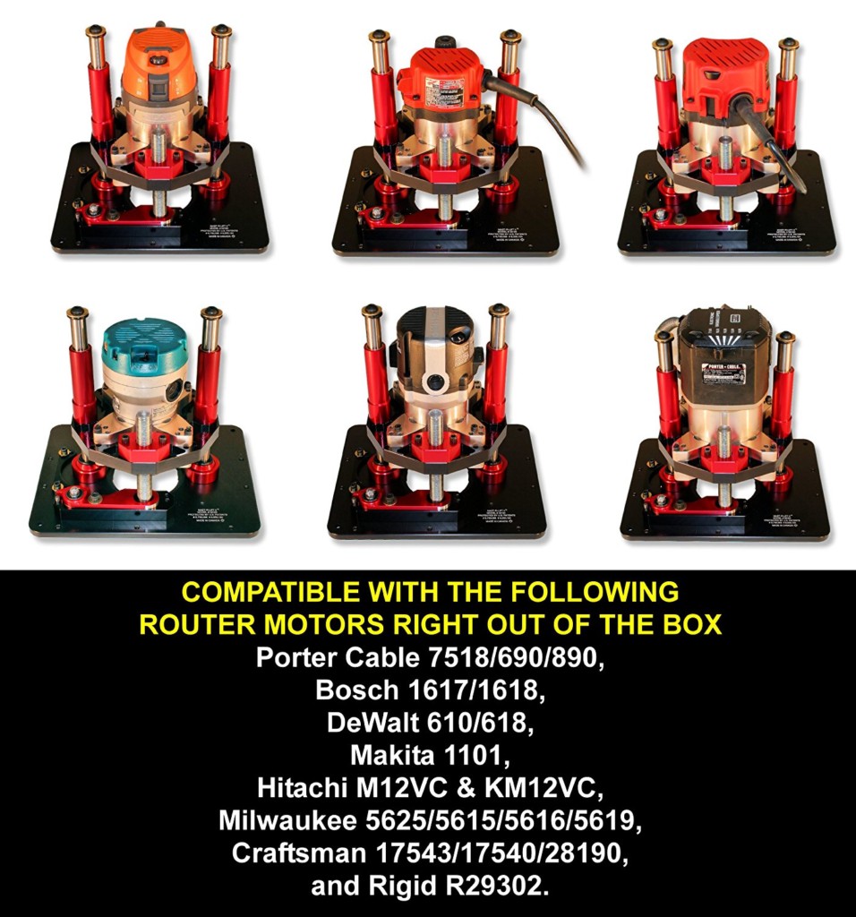 JessEm Mast-R-Lift II 02120 Router Lift, 9-1/4-Inch by 11-3/4-Inch – CT ...